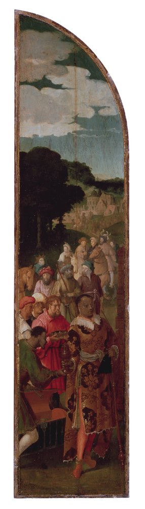 The Adoration of the Magi Triptych (left panel)